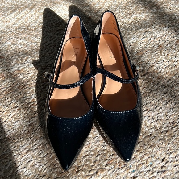 J. Crew | Shoes | J Crew Black Patent Leather Flats | Poshmark